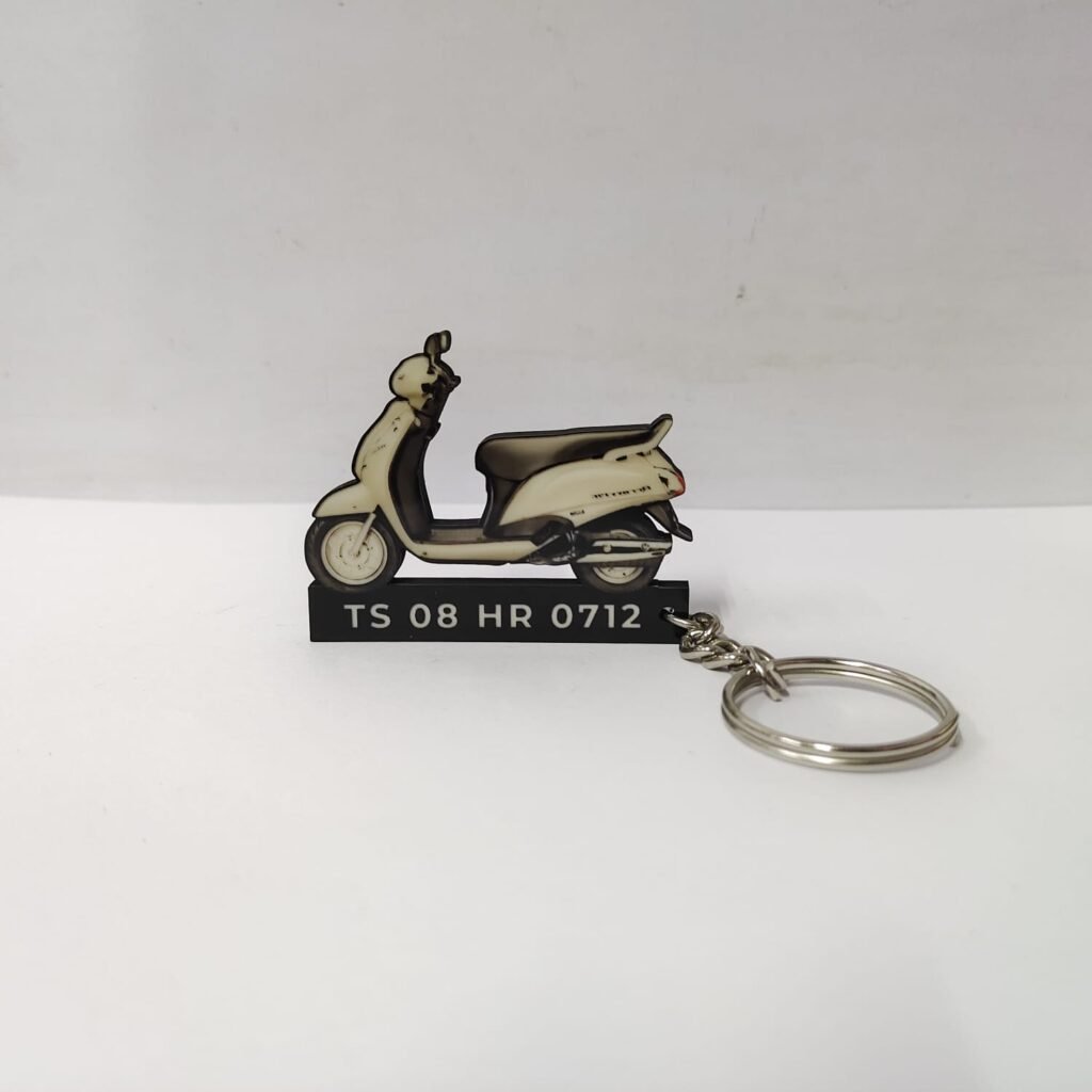 Best Customized TVS Ntorq 125 CC Wooden Keychain - Tredzo
