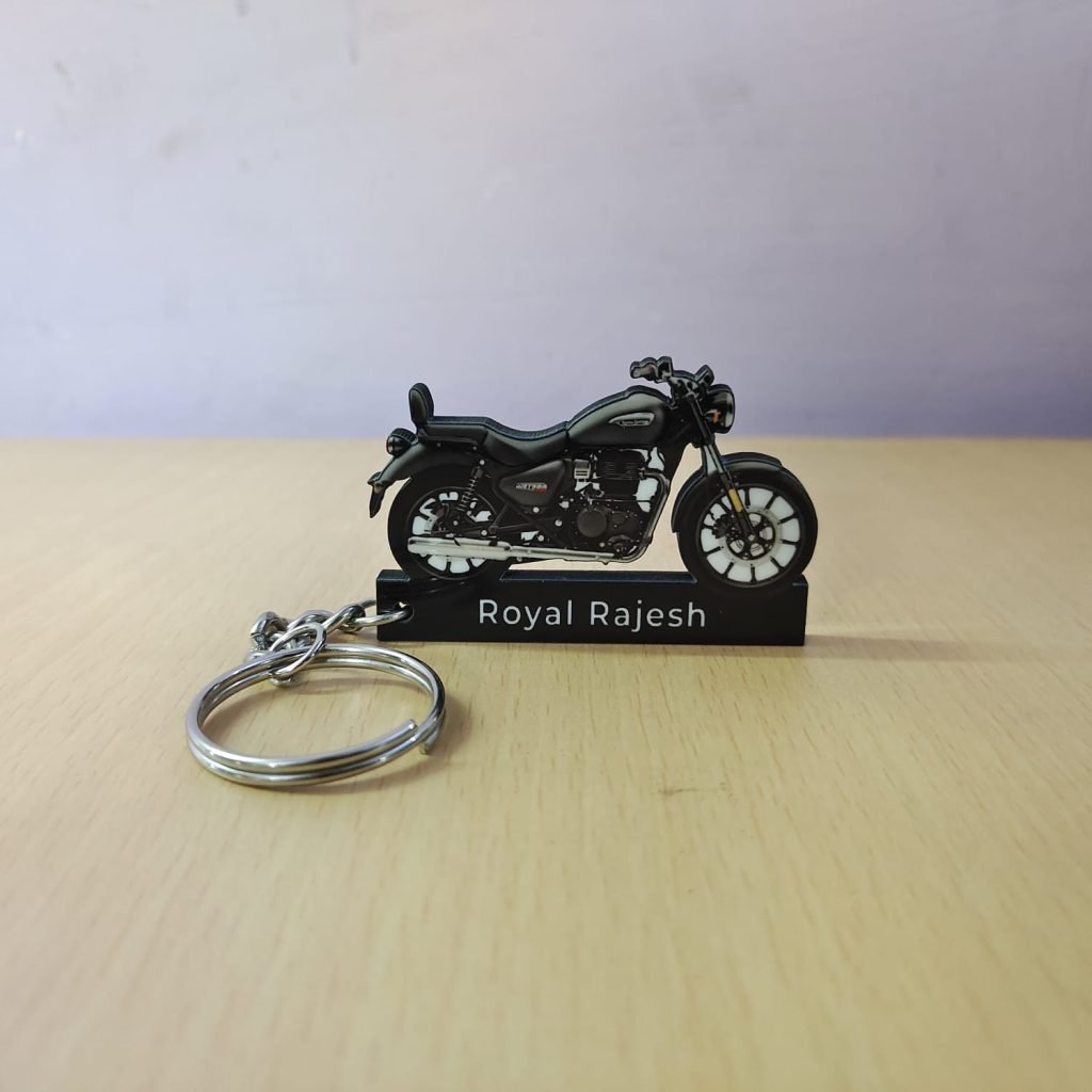 Best RoyalEnfield Meteor 350 Matte Black Keychain – Tredzo