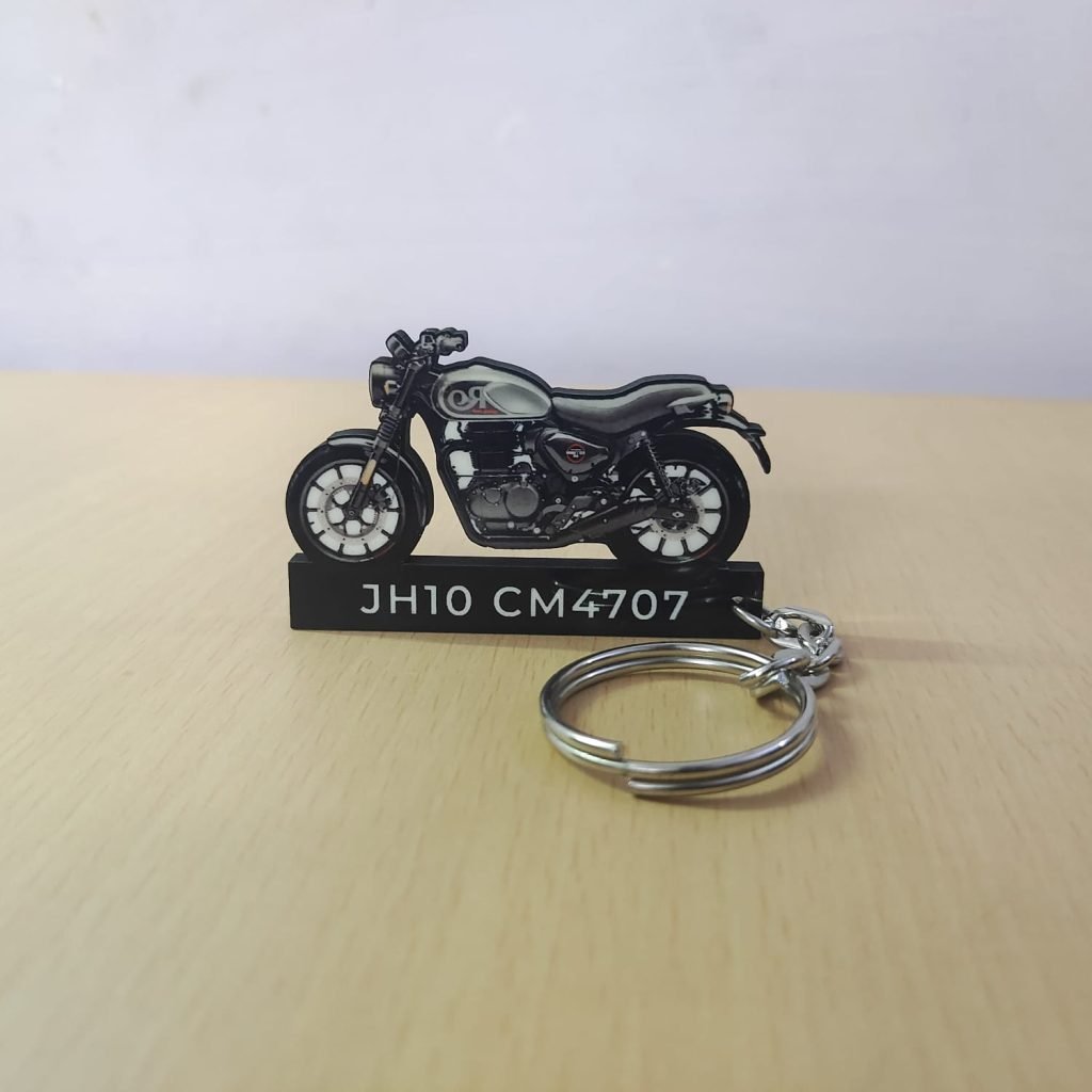 Best Royal Enfield Hunter 350 Wooden Keychain - Tredzo