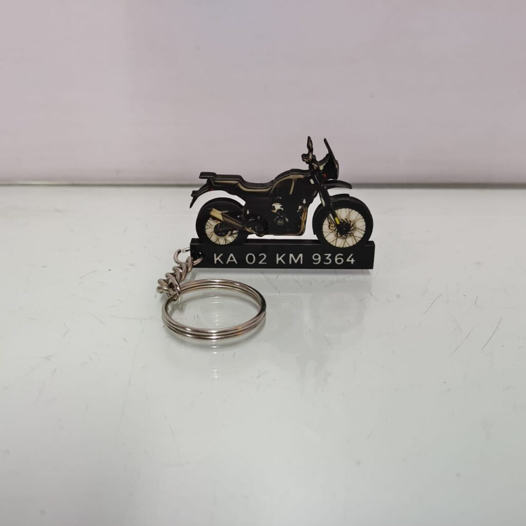 Best RE Himalayan 411 Granite Black Keychain - Tredzo