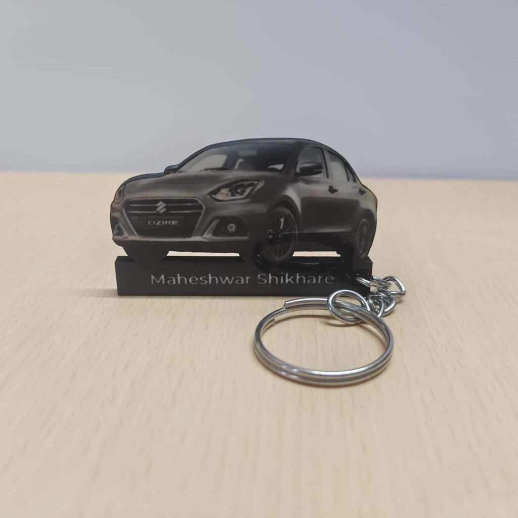 Best Maruti Suzuki Dzire Magma Grey Keychain - Tredzo
